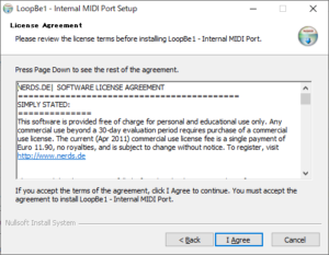 MIDIドライバー、仮想MIDI、LoopBe1、導入、Synthesia、ソフト音源