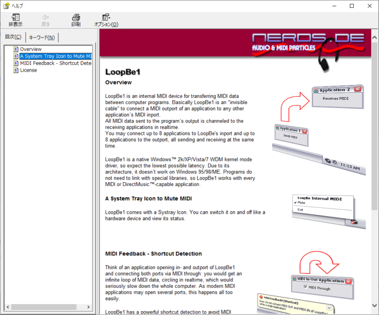 MIDIドライバー、仮想MIDI、LoopBe1、導入、Synthesia、ソフト音源